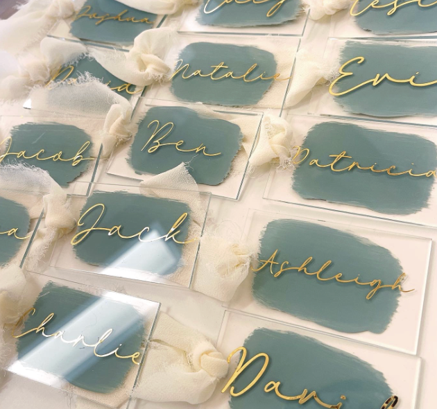 Wedding Place Name Settings | Wedding Signage | Lottie Louise Designs